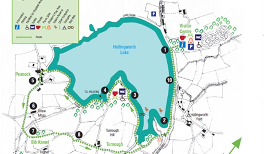 Bib Knowl - A Hollingworth Lake Walk - Walking Route in Rochdale ...