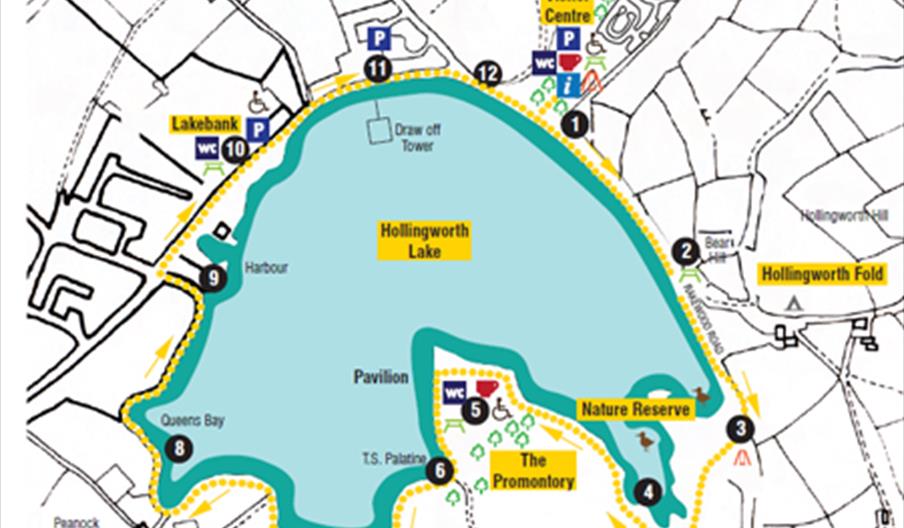 Hollingworth Lake - A Circular Trail - Walking Route in Rochdale ...